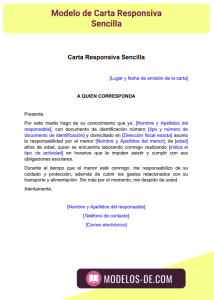Modelos de Cartas responsivas en Word | Gratis