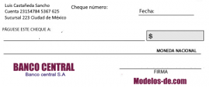 Modelos y Formatos de Cheques para Descargar | Gratis
